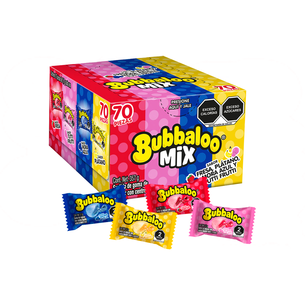 BUBBALOO MIX SWEET 32/70 – superdulces.com