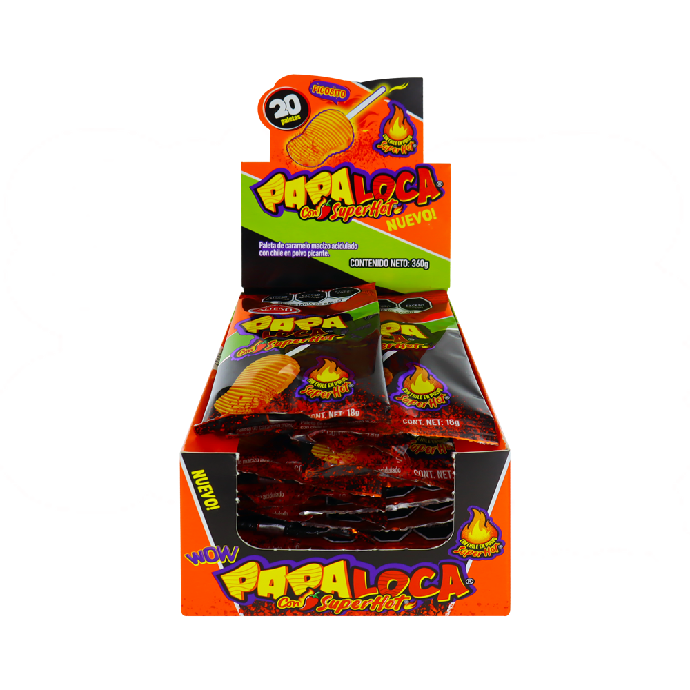 PAPA LOCCA CON SUPER HOT 18/20PZA