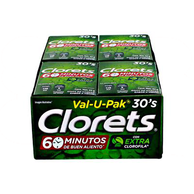 CLORETS VAL-U-PAK 24/8 – superdulces.com